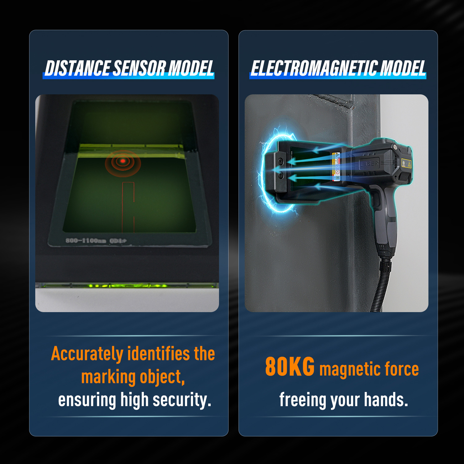 SFX Pro Series 20W 30W 50W Portable Handheld Laser Marking Machine with ...