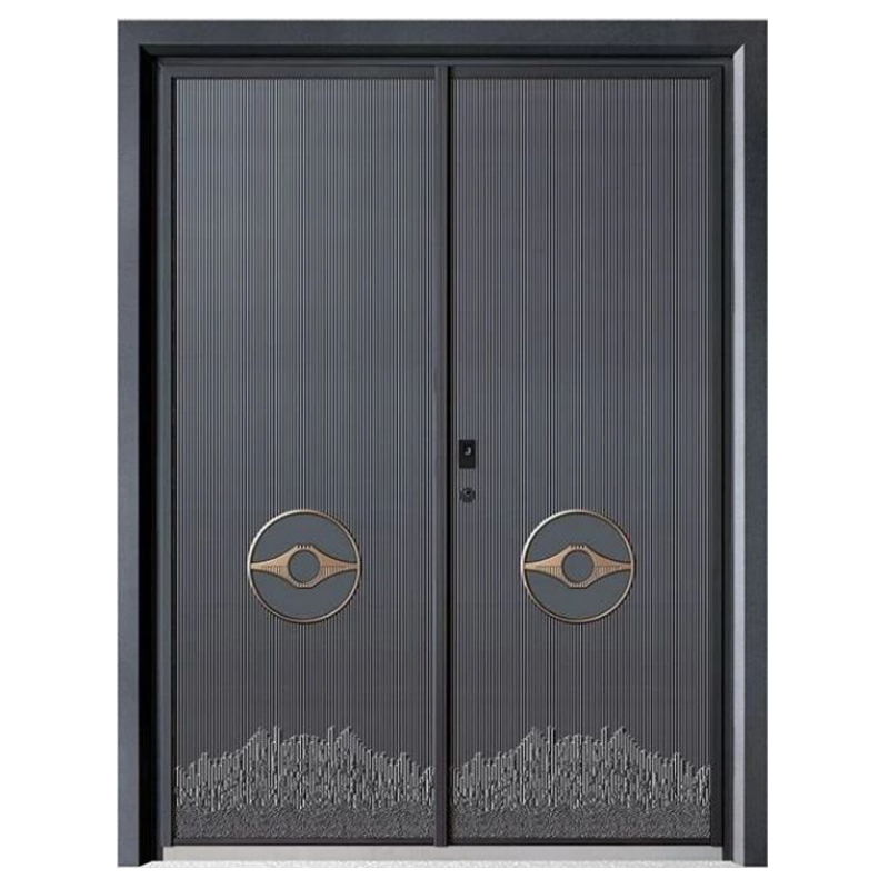 High end cast aluminum security doors front entry doors